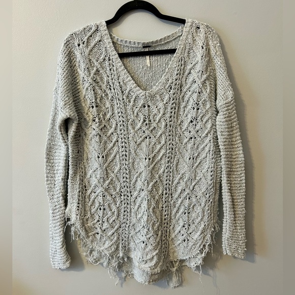 Free People | Sweaters | Free People Chunky Knit Sweater | Poshmark